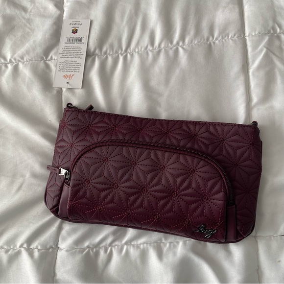 lug | Bags | Lug Flyer Satin Luxe Wine Convertible Crossbody | Poshmark